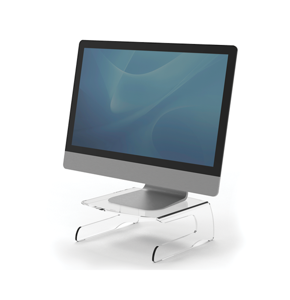 Support moniteur Clarity - Design transparent - Réhausse votre écran