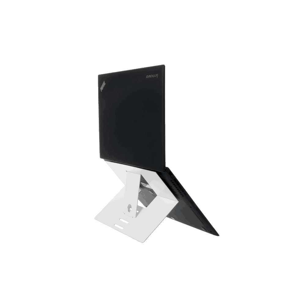 R-Go Riser - support pc portable pc portable couleur aluminium blanc