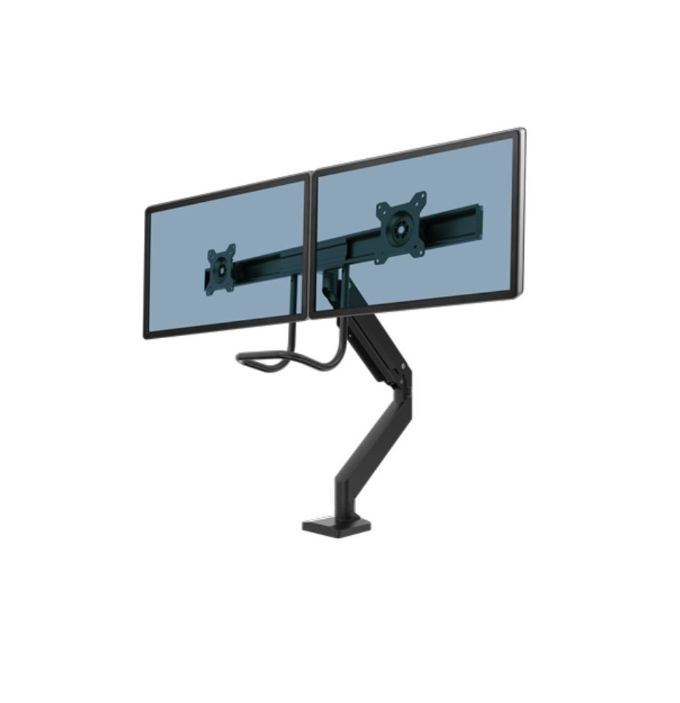 Bras porte-écran double à barre transversale Eppa™ couleur bras Eppa noir