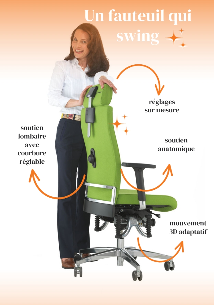 Bioswing - Le siège ergonomique au travail - l'assise dynamique